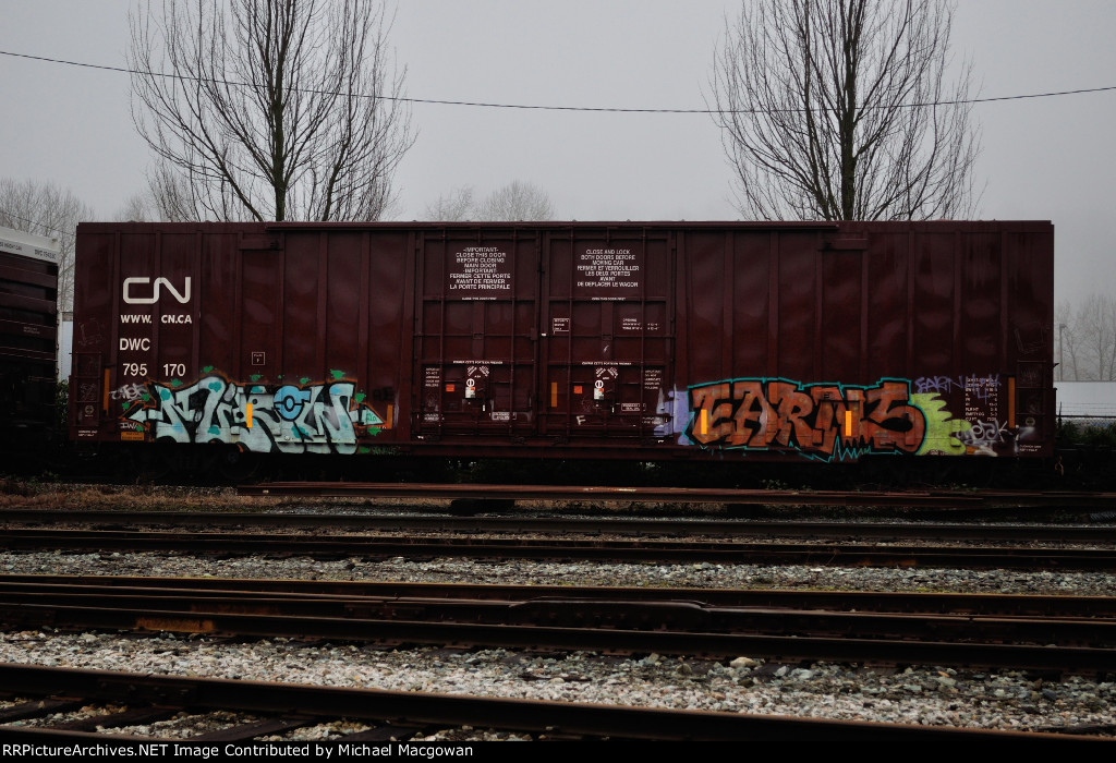 DWC 795170 60-9 ft Double Door Excess Height Boxcar CN RAIL (side B)